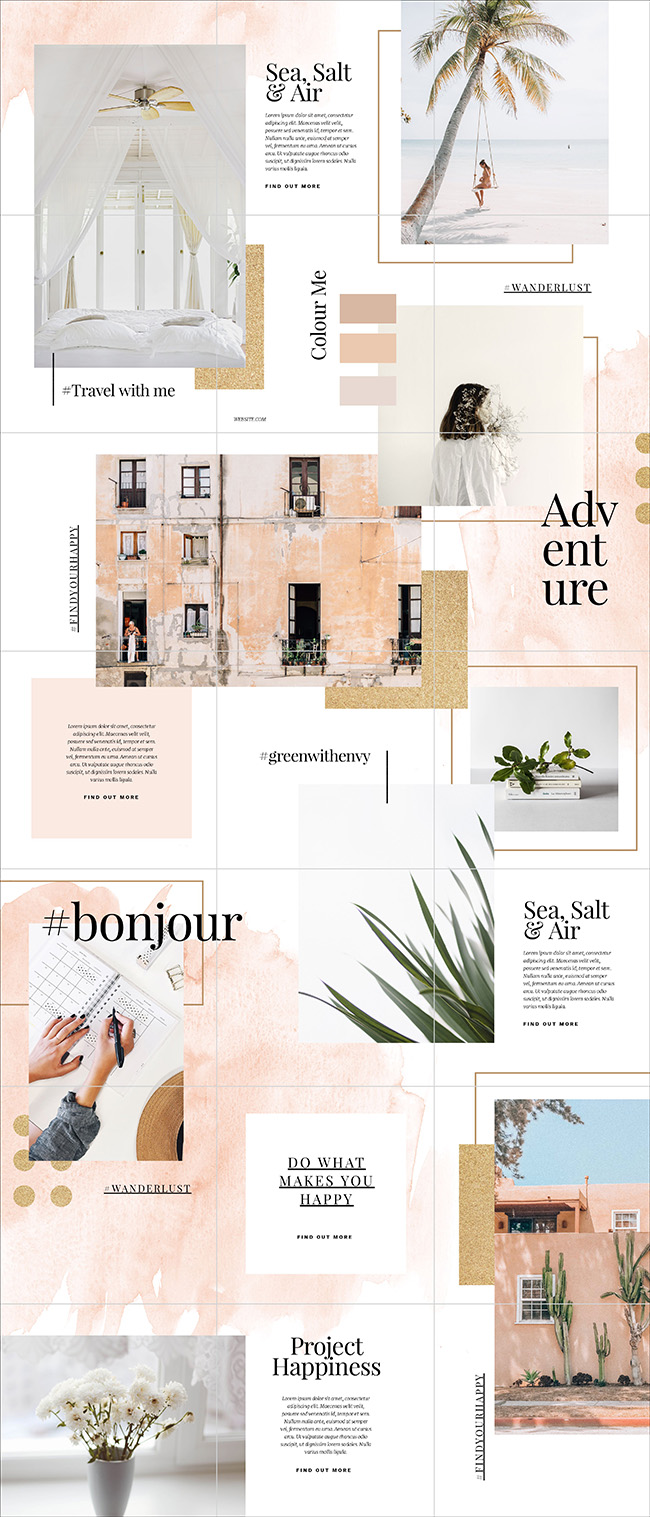 How To Create A Beautiful Instagram Puzzle Feed 5 Free Templates Easil