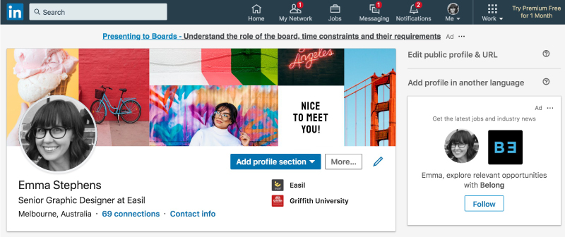 How to Use the Perfect LinkedIn Image Size for Social Networking - Easil