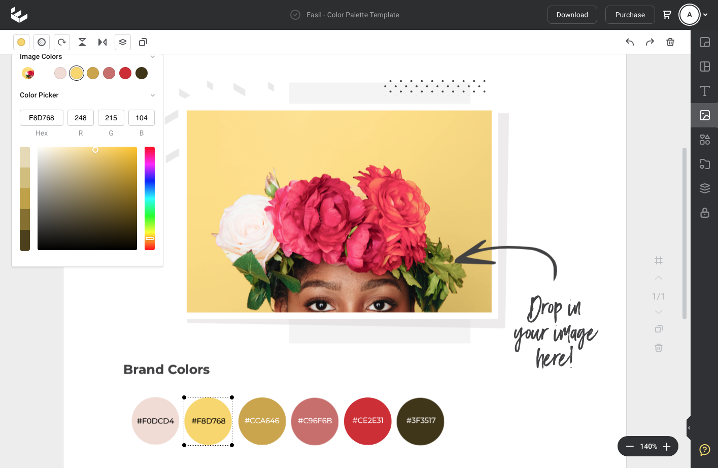 How to create a stunning color palette, with just an image - Easil
