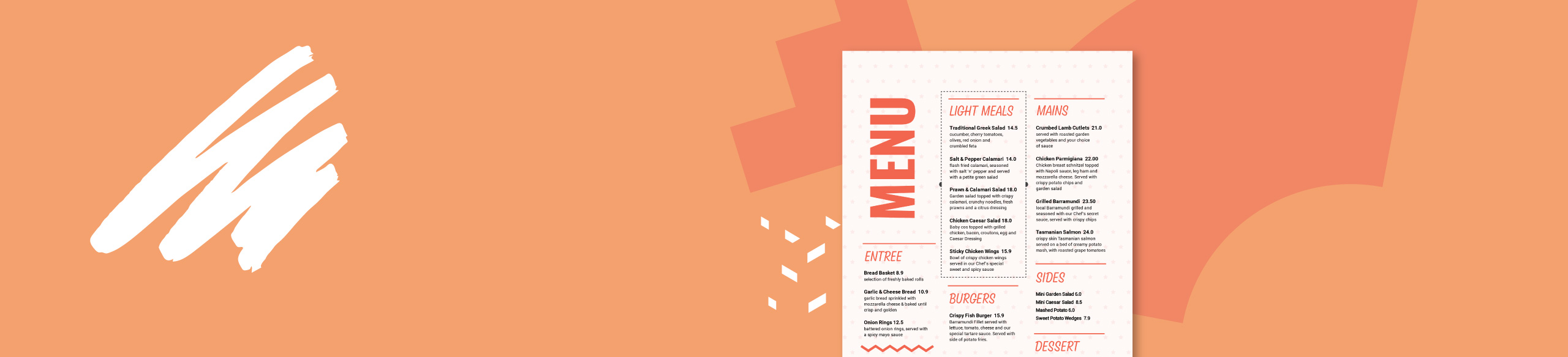 Menu-Maker and Customizable Restaurant Menu Templates – Easil
