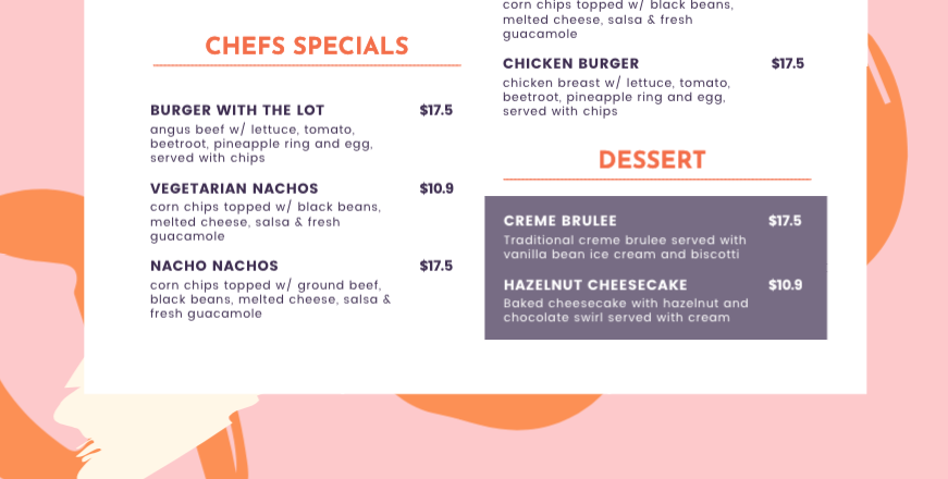 How to design a professional menu in under 30mins – Easil