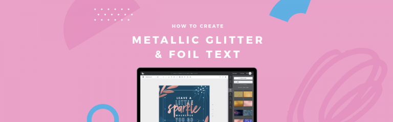 How to create Metallic Glitter & Gold Foil Text (without Photoshop ...