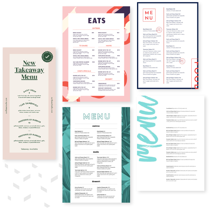 Cook up a professional Menu in-house with Easil's design templates - Easil