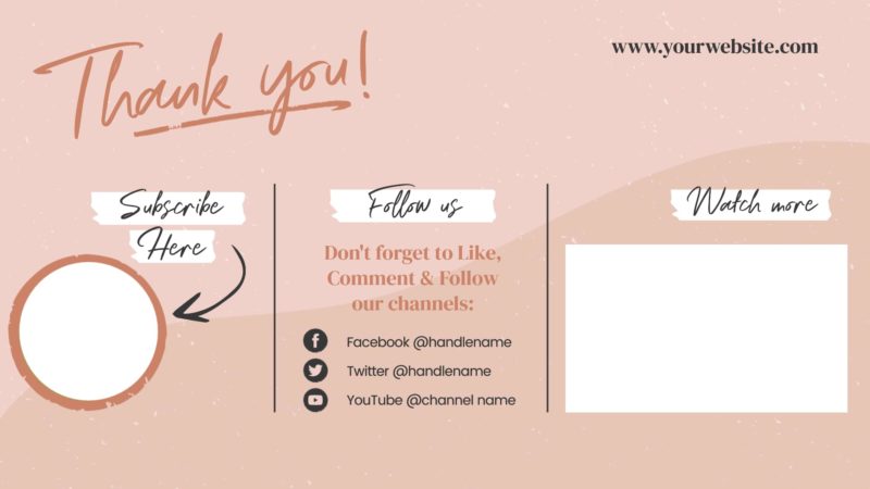 How to Design a YouTube End Screen + 5 Free Templates - Easil