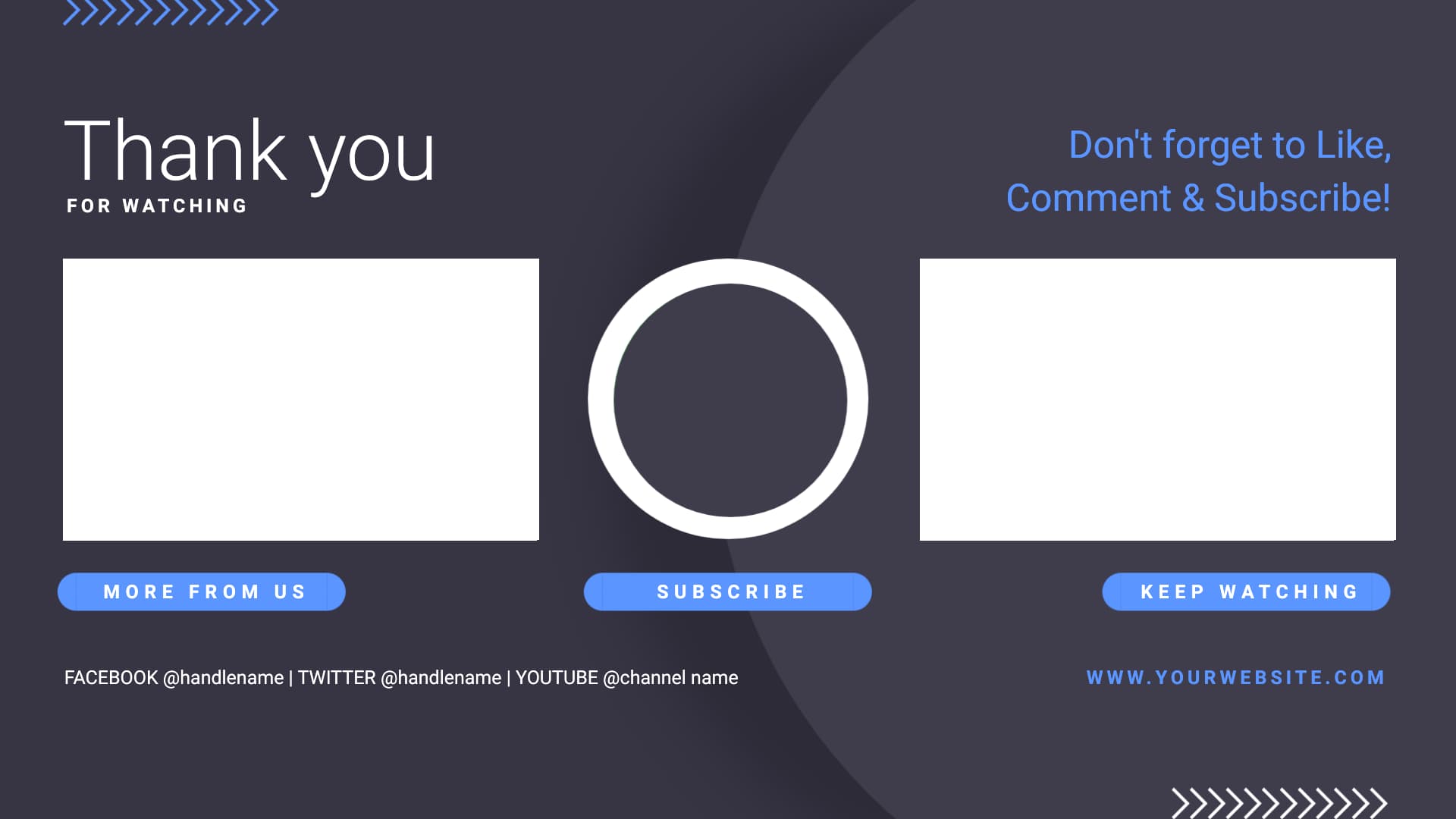 How To Design A YouTube End Screen 5 Free Templates
