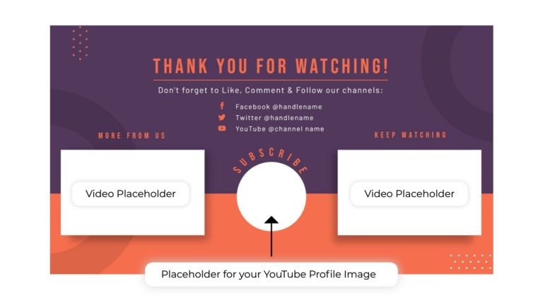 How to Design a YouTube End Screen + 5 Free Templates – Easil