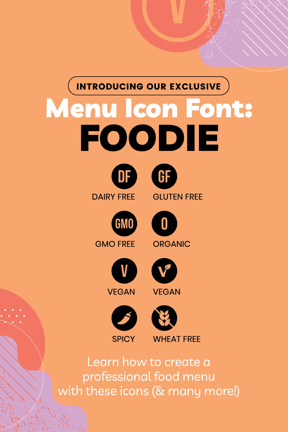 Introducing our Exclusive Menu Icon Font: Foodie - Easil