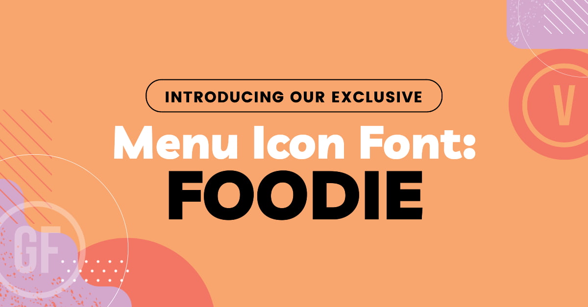 Introducing our Exclusive Menu Icon Font: Foodie - Easil